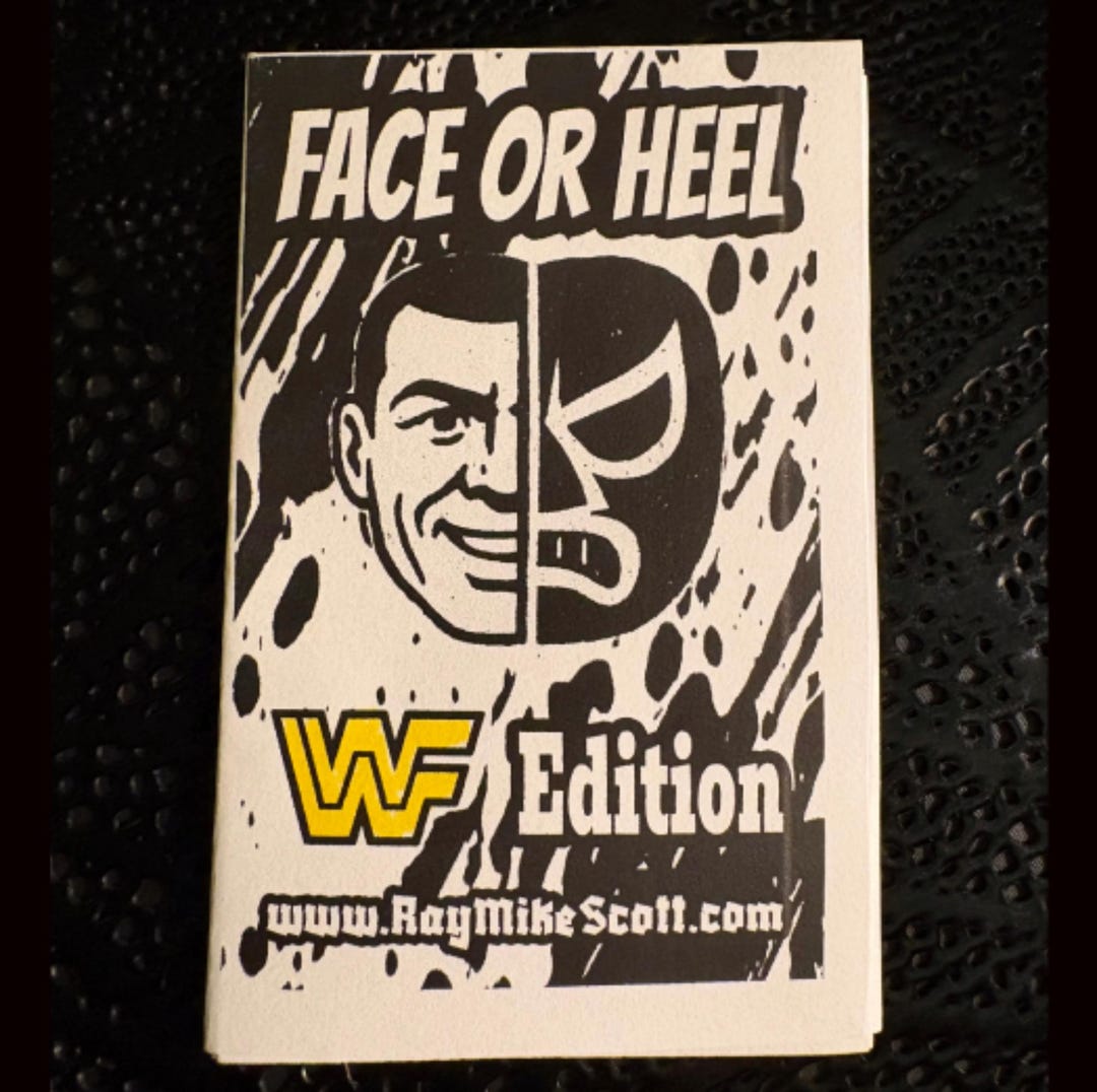 Face or Heel ZINE WWF Edition Pro Wrestling by Raymikescott - Etsy