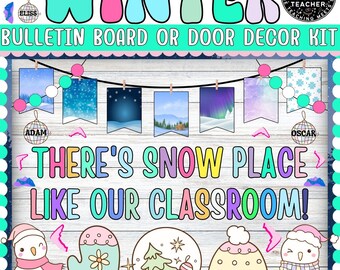 Winter Bulletin Board Printable Kit, Welcome Winter Class Bulletin ...