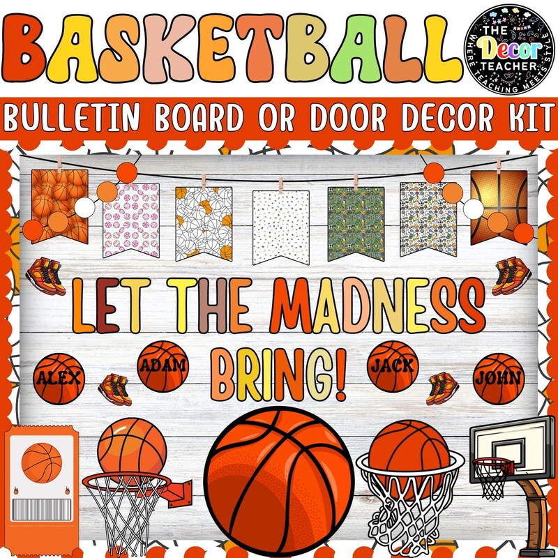 March Madness Door Decor - Etsy