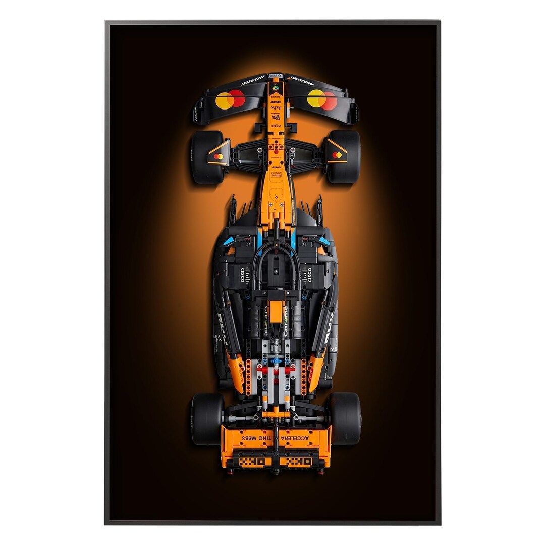 LEGO® F1 42228 Mclaren MCL39 F1 Car – Aluminum Wall Mount Display Frame ...