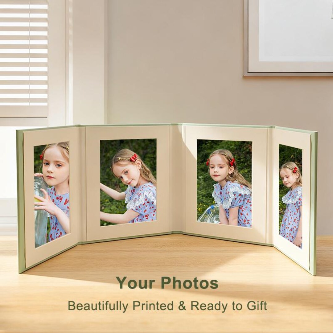 Compact Vegan Leather Photo Booklet | 4x6” Photo Album | Personalized ...