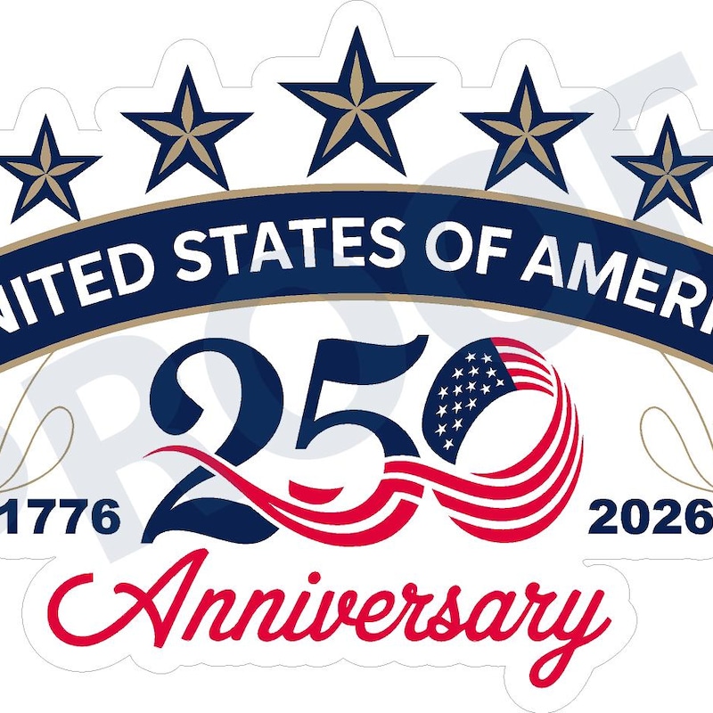 250th Window Decal - Etsy