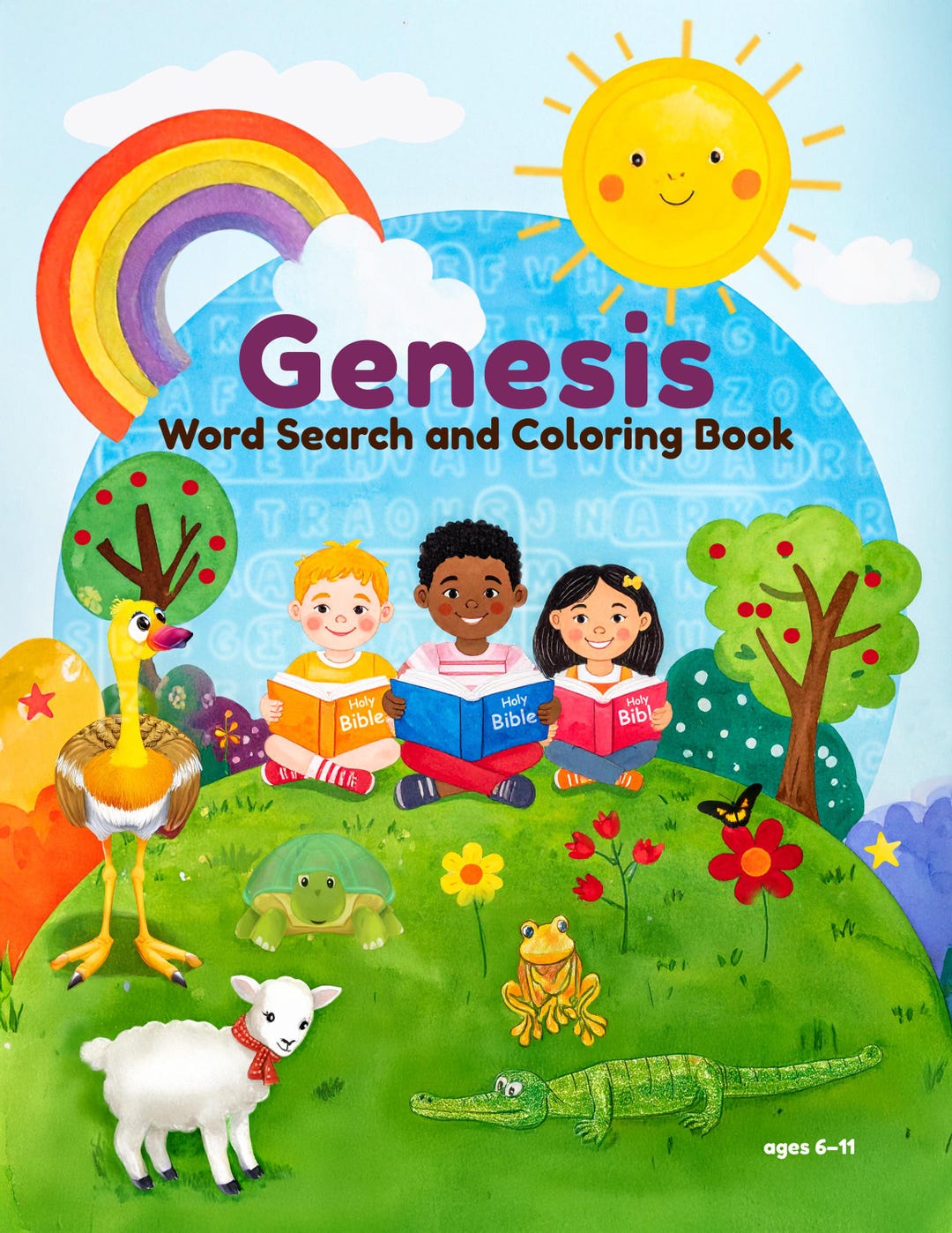 Genesis Word Search and Coloring Book (ages 6–11) - Etsy