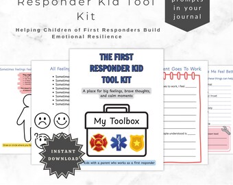 First Responder Kid Workbook | Emotional Resilience, Worry, Big ...