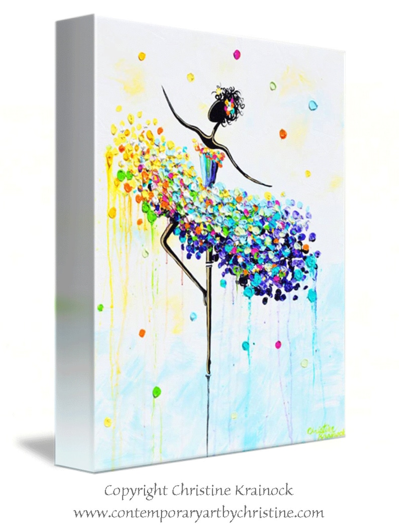 GICLEE PRINT Abstract Dancer Painting Large Art Wall Decor - Etsy