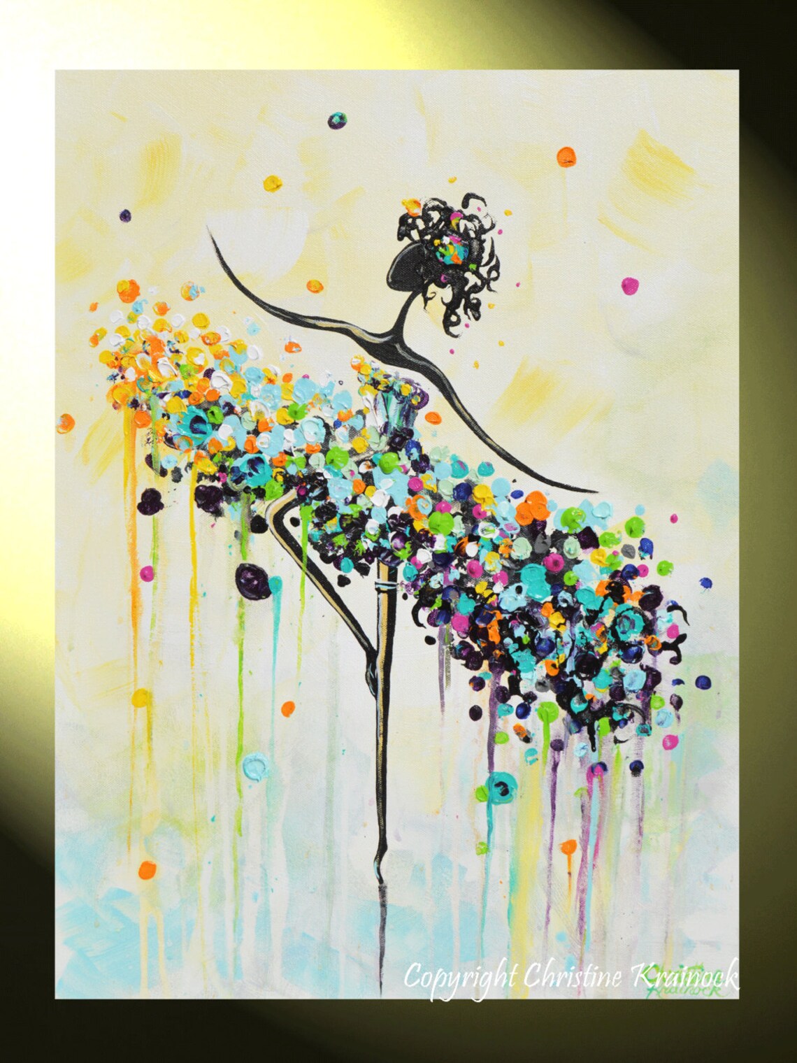 GICLEE PRINT of Abstract Dancer Painting Wall Decor Large Art - Etsy