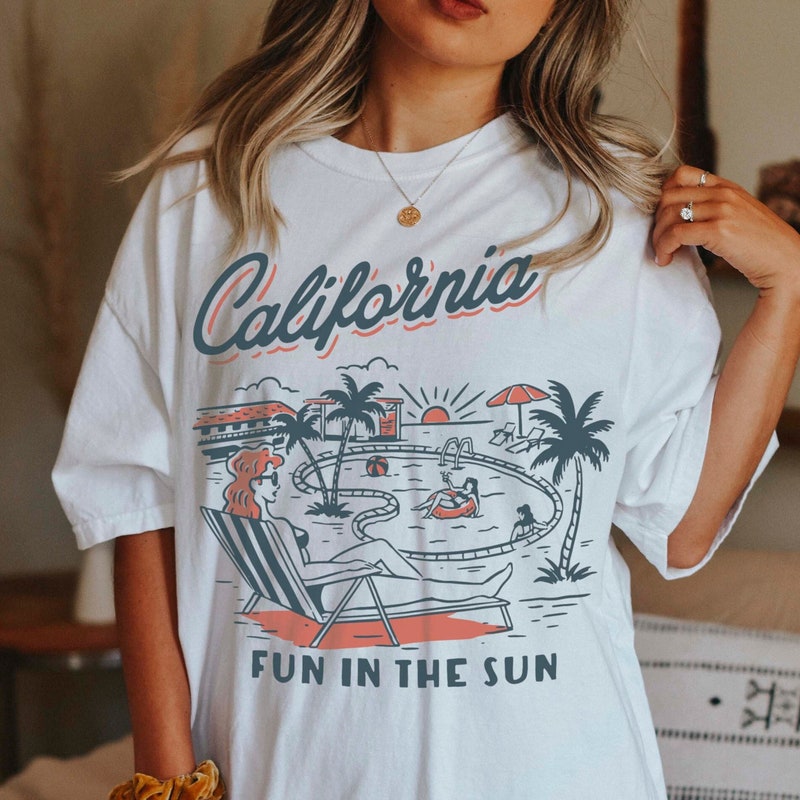 California Graphic Tee - Etsy