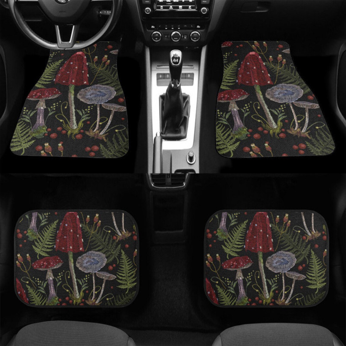 Cute Cottagecore Car Mats/cottagecore Car Accessories/mushroom Car Mat ...