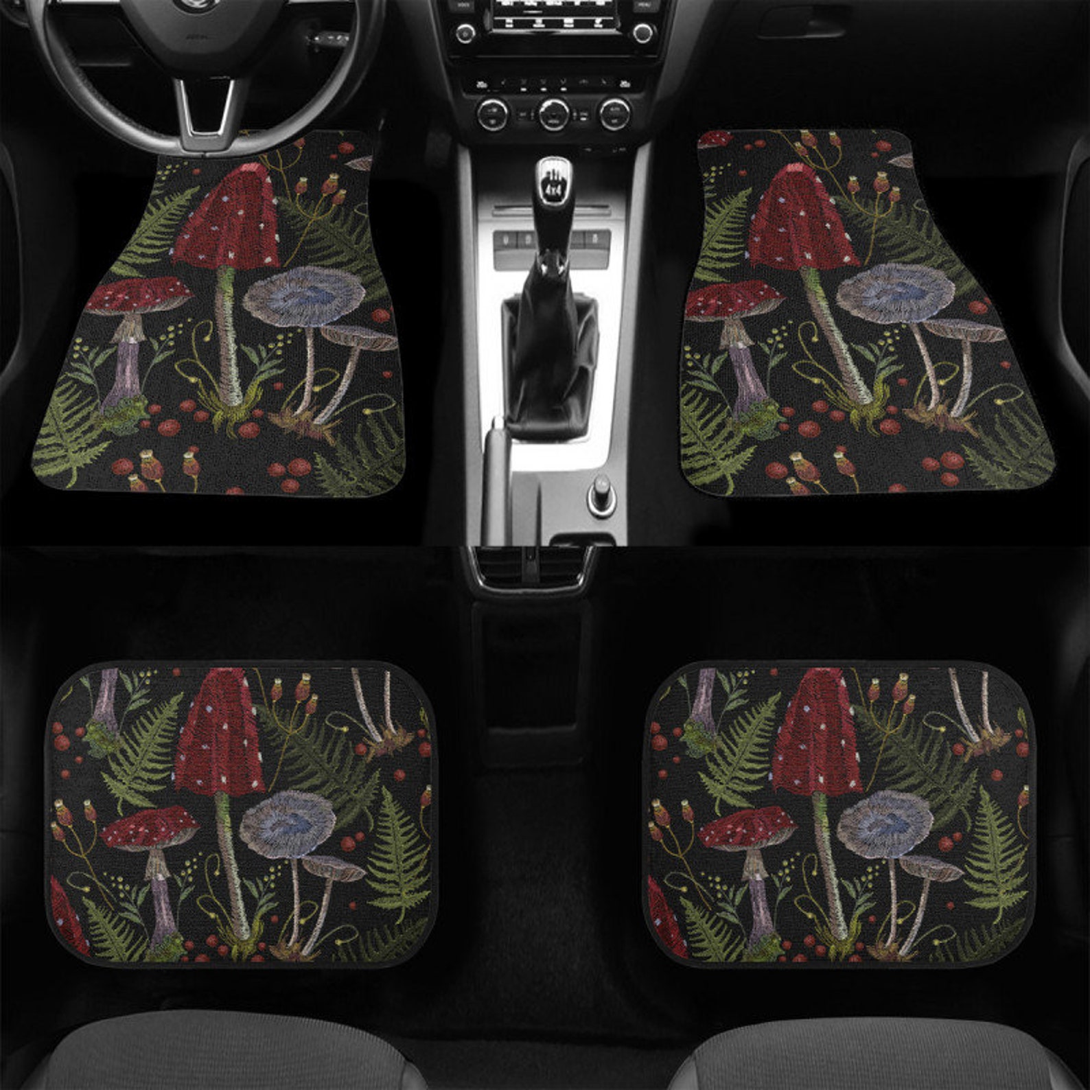 Cute Cottagecore Car Mats/cottagecore Car Accessories/mushroom - Etsy