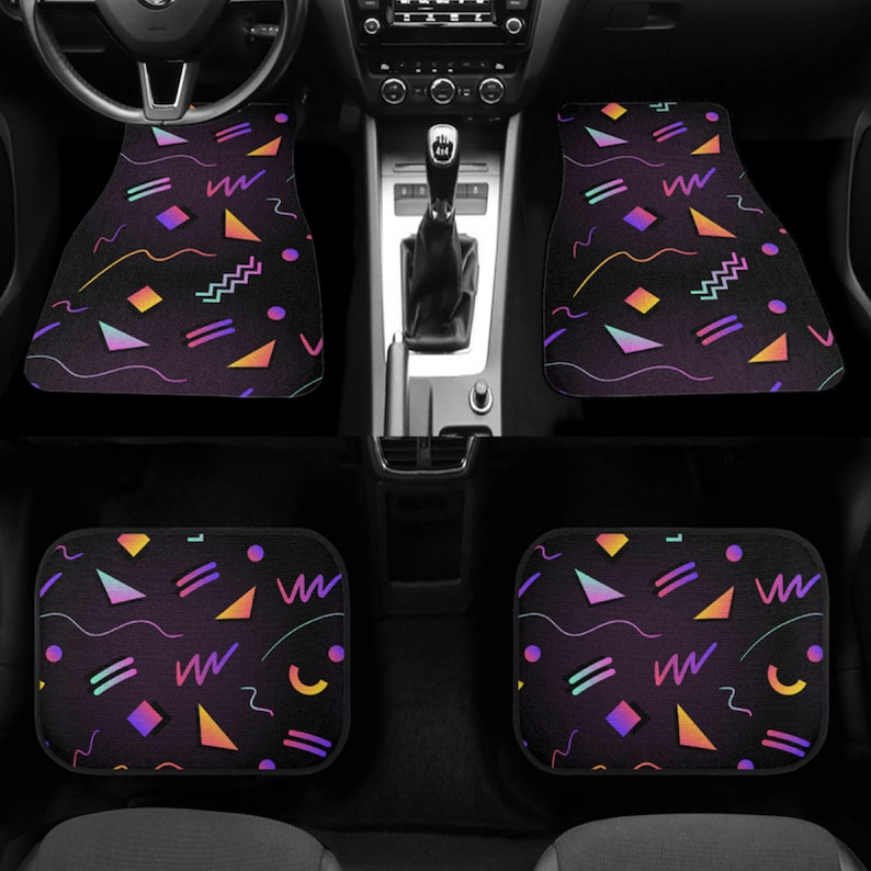Retro Movie Theater Car Floor Mats/memphis Style Car - Etsy