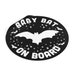 Baby Bat on Board Round Car Stickers/goth Mom Bumper - Etsy