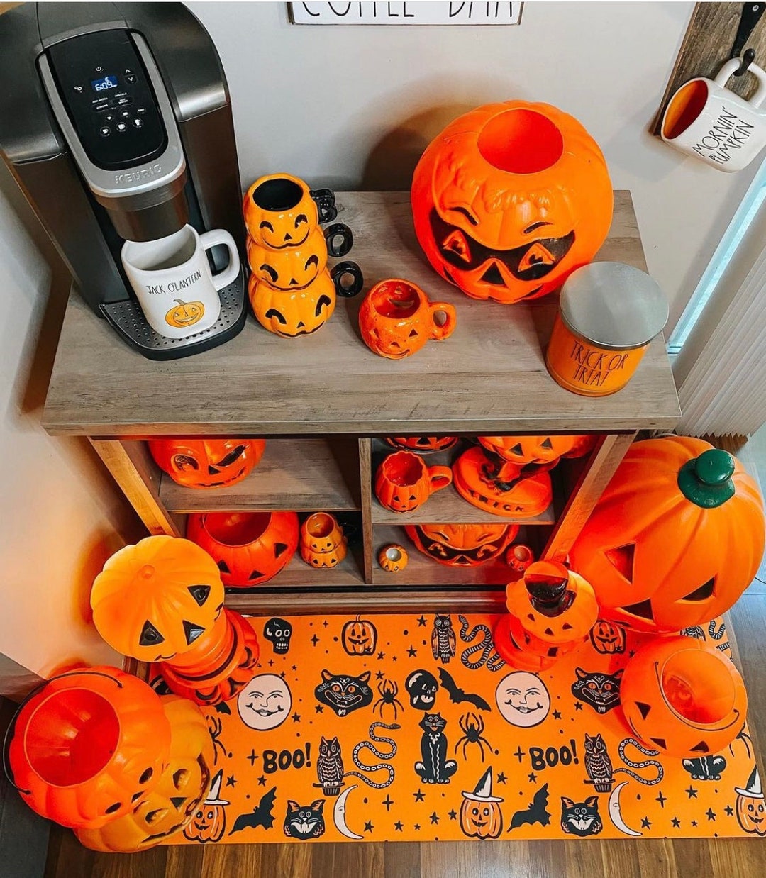 Vintage Halloween Kitchen Mat - Etsy