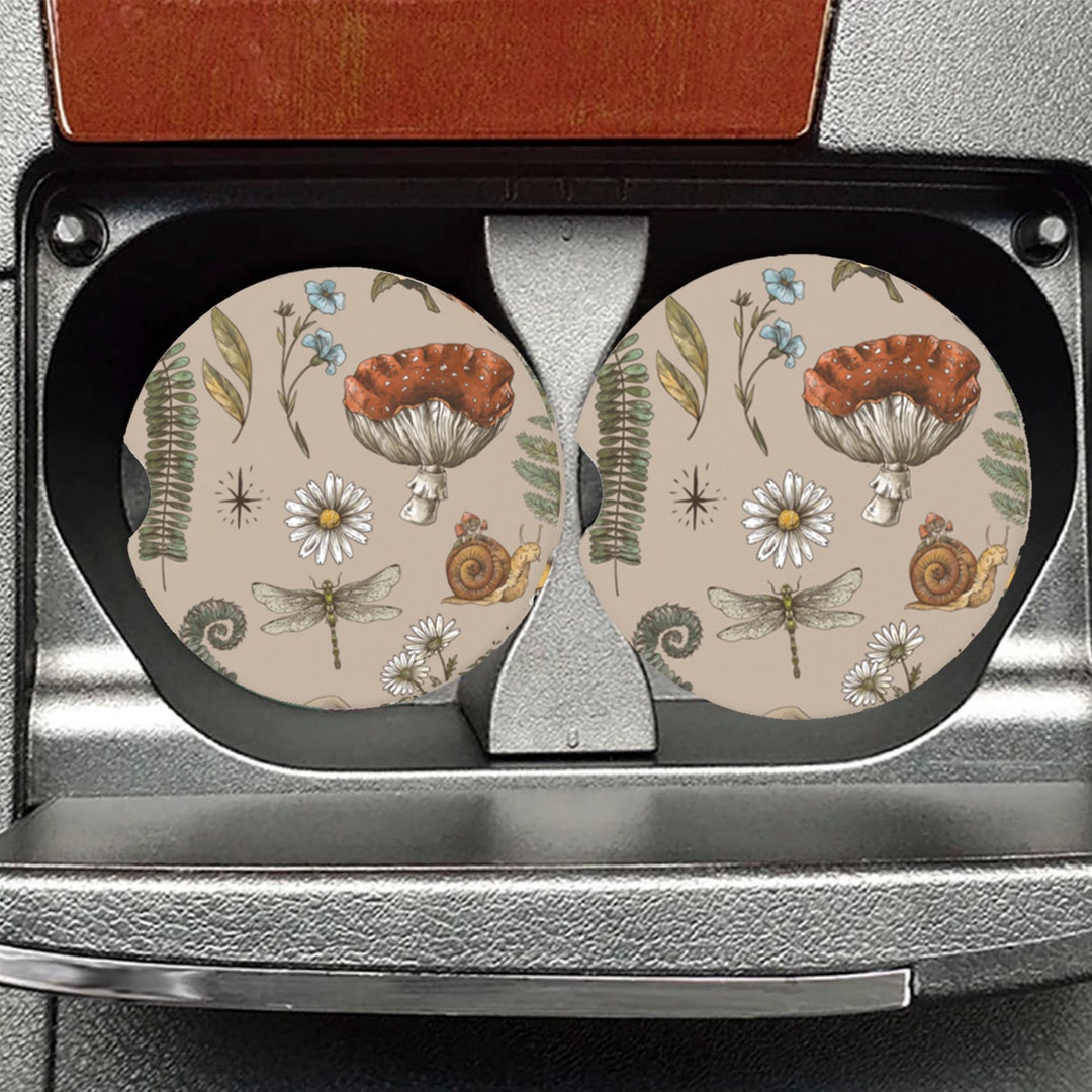 Tan Cottagecore Sandstone Car Coaster/mushroom Car Accessories ...