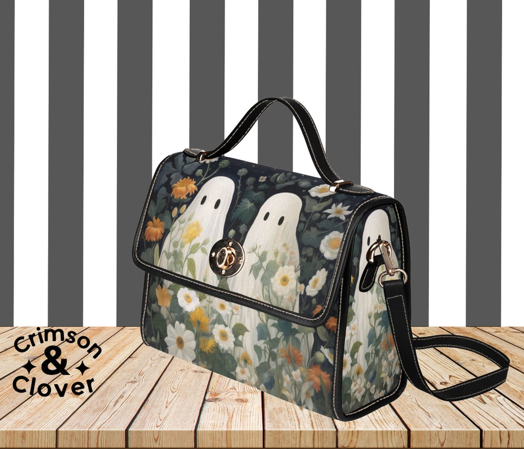 Floral Ghosts Crossbody Bag/halloweencore Bag/ghost Purse/boho Ghost ...
