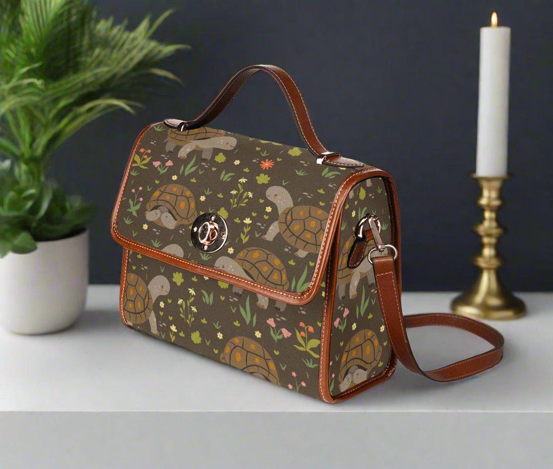 Cute Turtle Bag With Shoulder Strap/cottagecore Bag/goblincore Purse ...