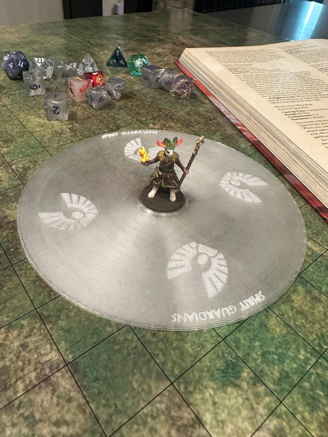 Spirit Guardians Spell Template; 3D Print, 15 Ft D&D Area Tracker ...