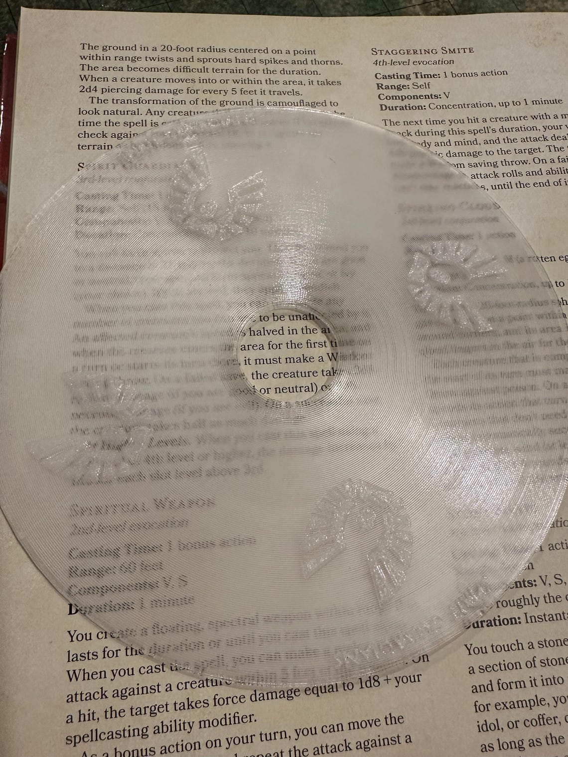Spirit Guardians Spell Template; 3D Print, 15 Ft D&D Area Tracker ...