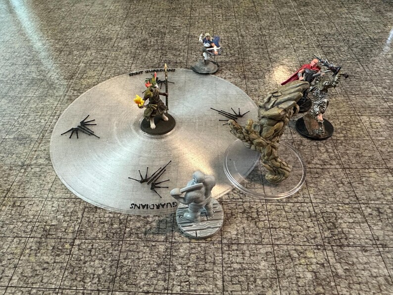 Spirit Guardians Spell Template; 3D Print, 15 Ft D&D Area Tracker (evil ...
