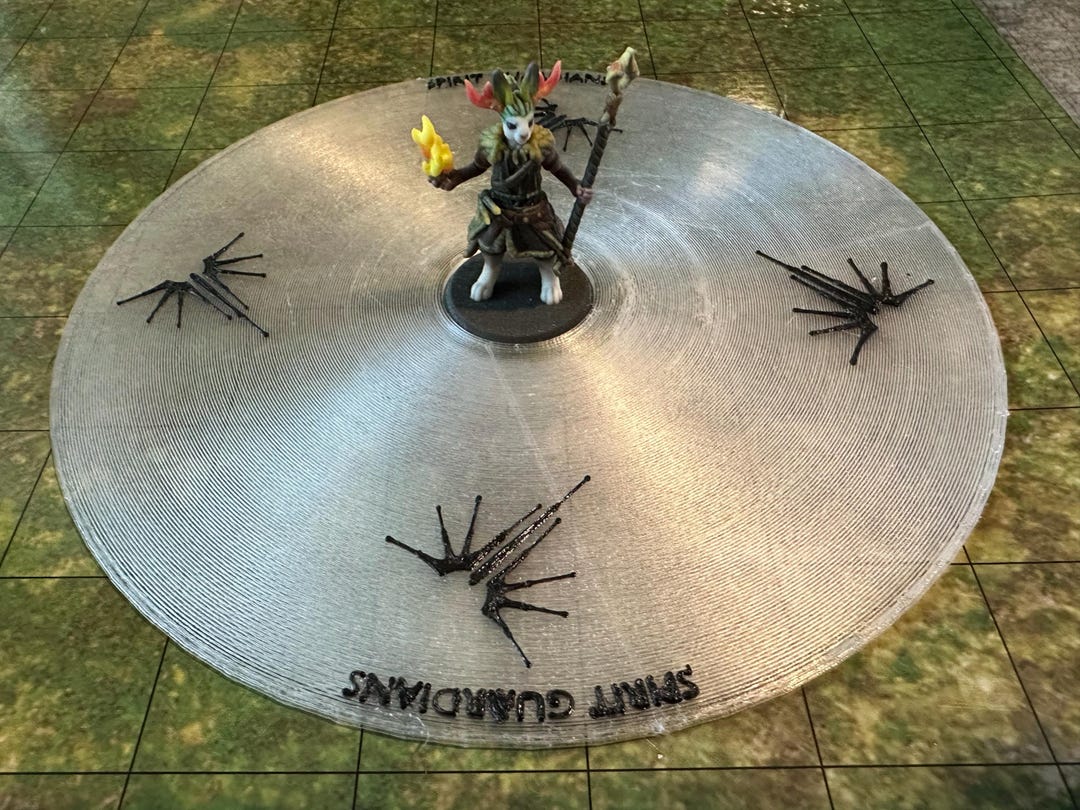 Spirit Guardians Spell Template; 3D Print, 15 Ft D&D Area Tracker (evil ...