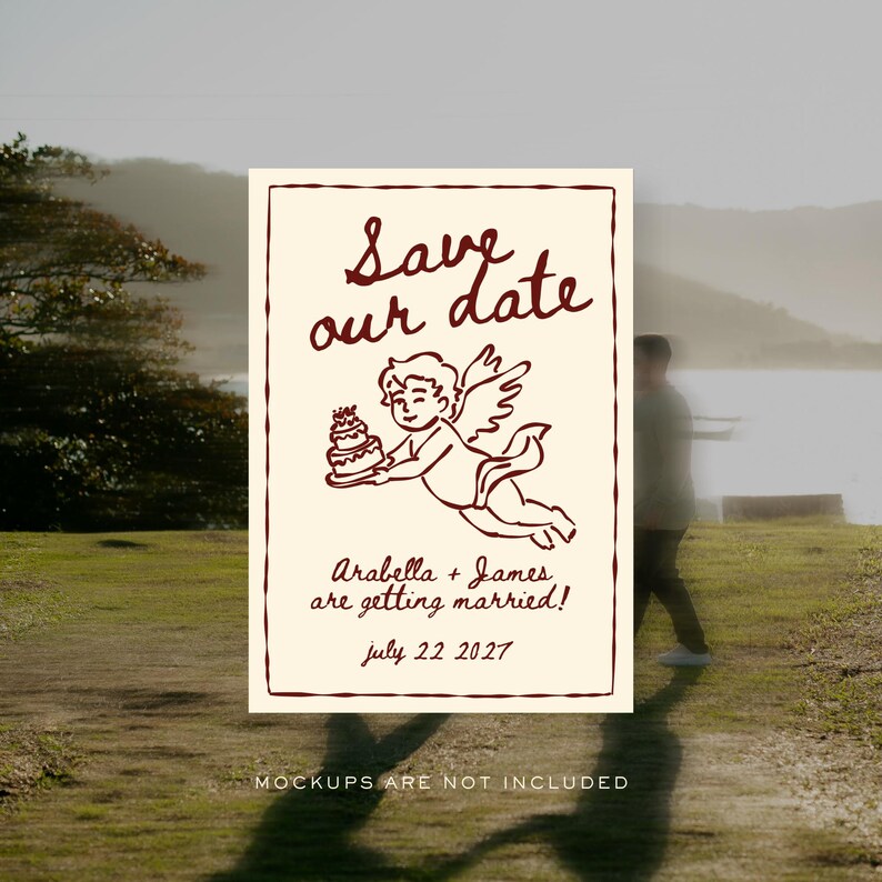 Hand Drawn Cherub Illustration Bundle SVG PNG: Romantic Angel Clipart ...