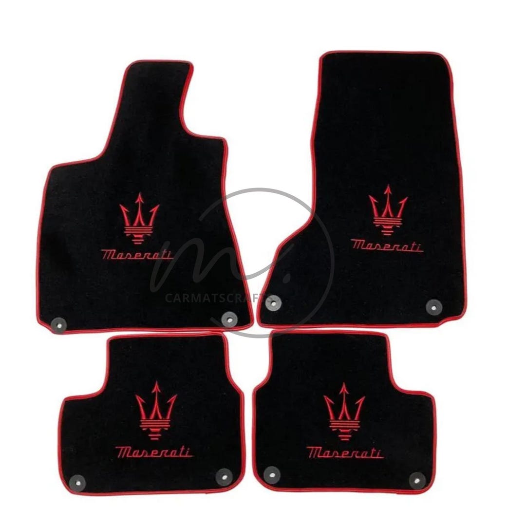 Custom Embroidered Car Floor Mats for Maserati: Luxury Auto Interior - Etsy