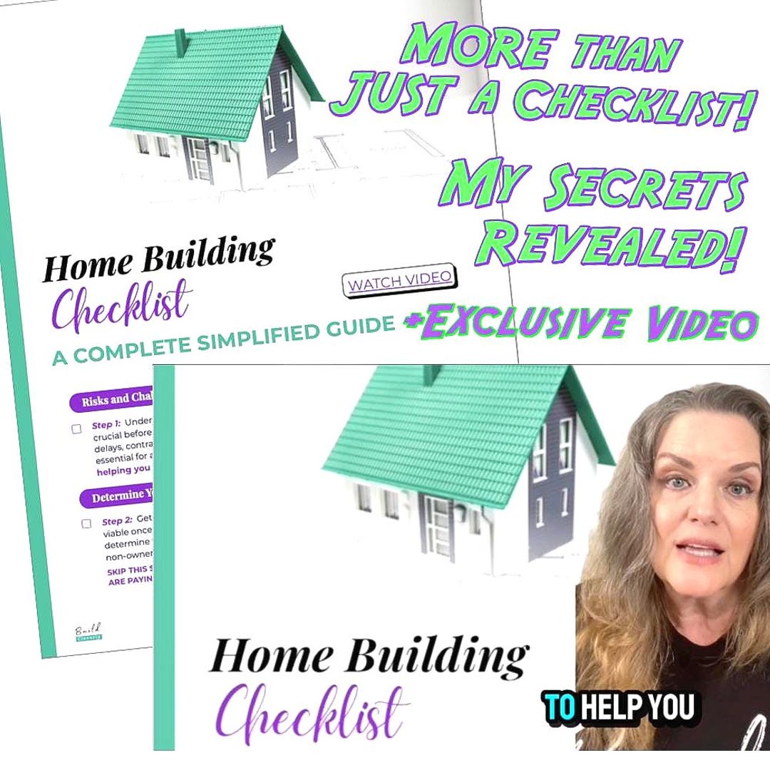 Home Building Checklist – Step-by-step Guide + Video (PDF Download) - Etsy