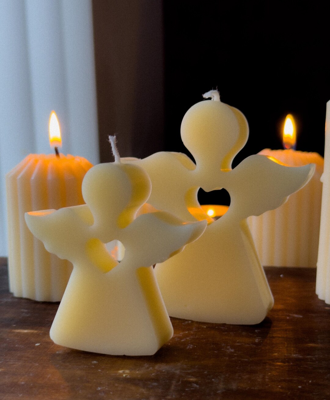 Angel Candle Set — Soy Wax Decorative Candles - Etsy