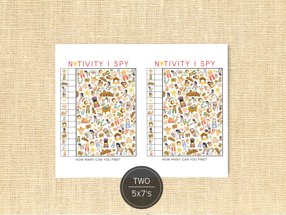 I Spy Christmas Nativity - Etsy