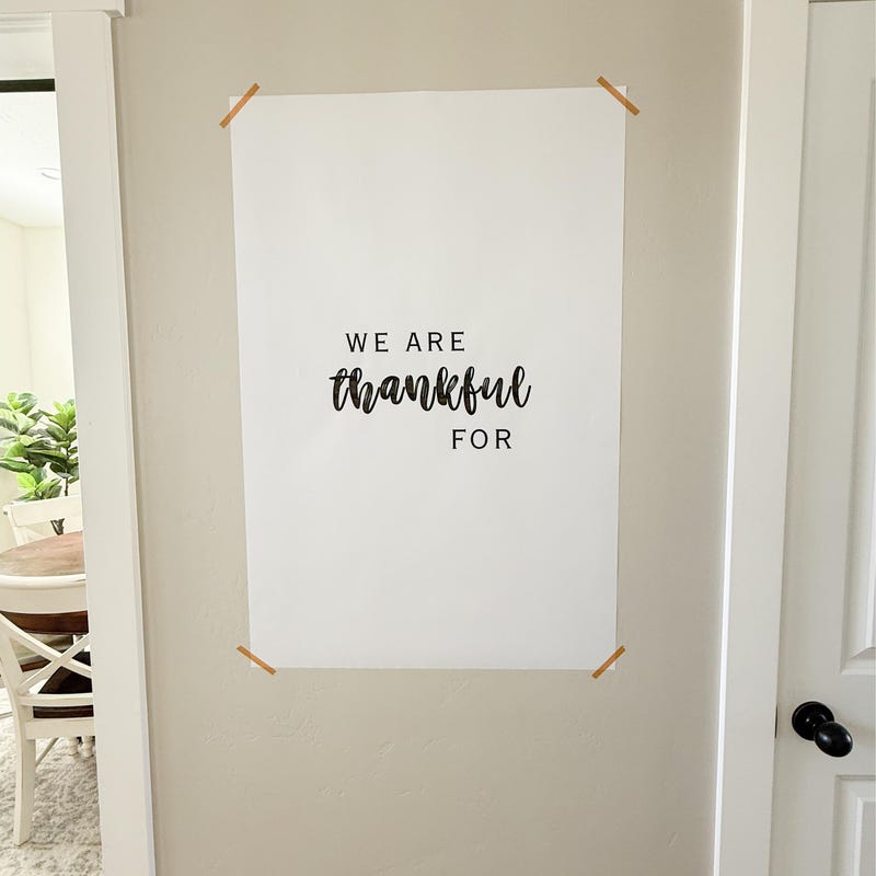 I Am Thankful for Poster - Etsy