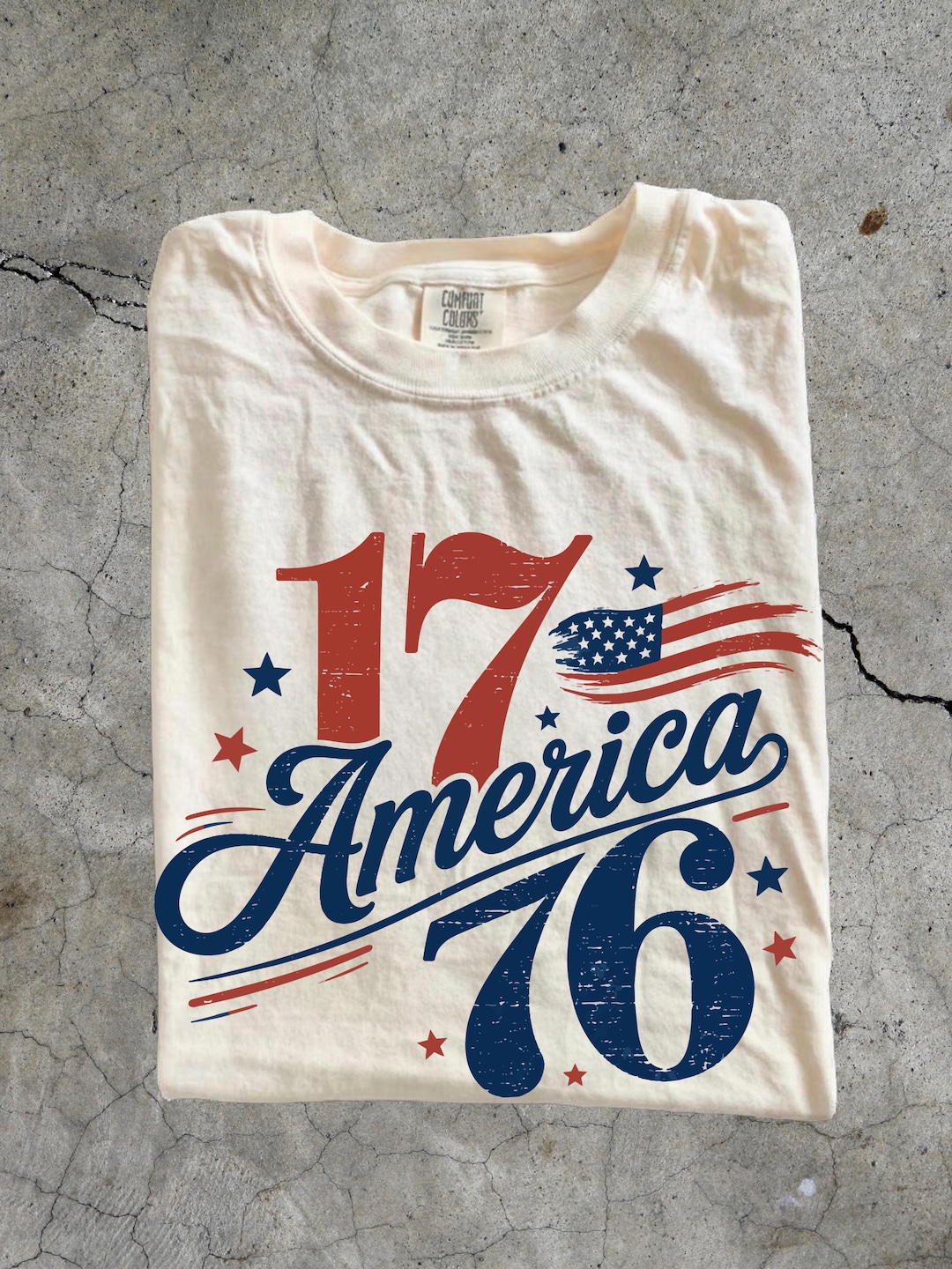 1776 America Graphic Tee, Patriotic USA Flag Summer Shirt - Etsy