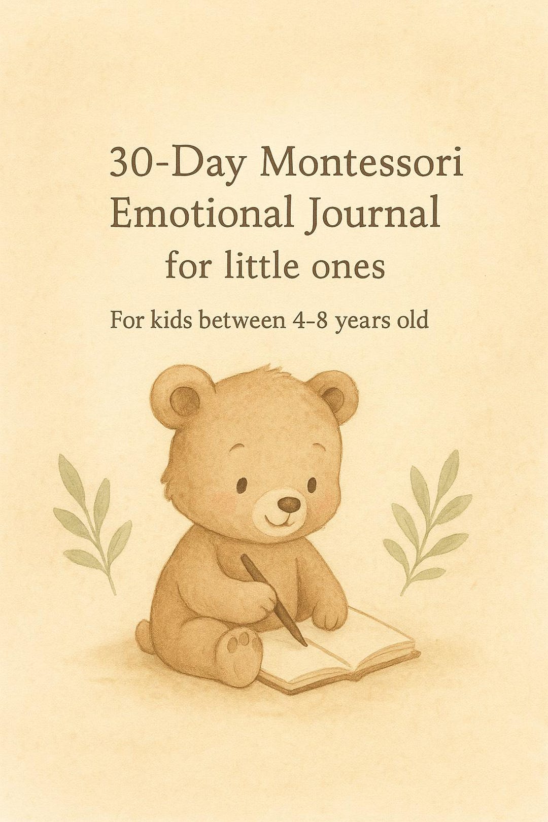 30-day Printable Toddler Emotion Journal | Montessori Daily Feelings ...