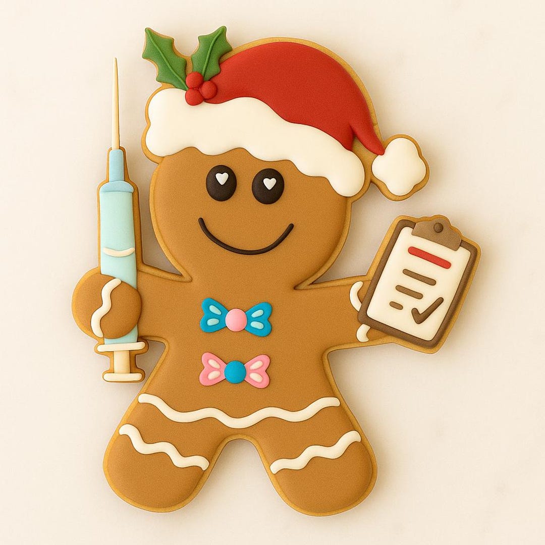 Nurse Gingerbread Cookie Cutter | Christmas Medical Cookie | Healthcare ...
