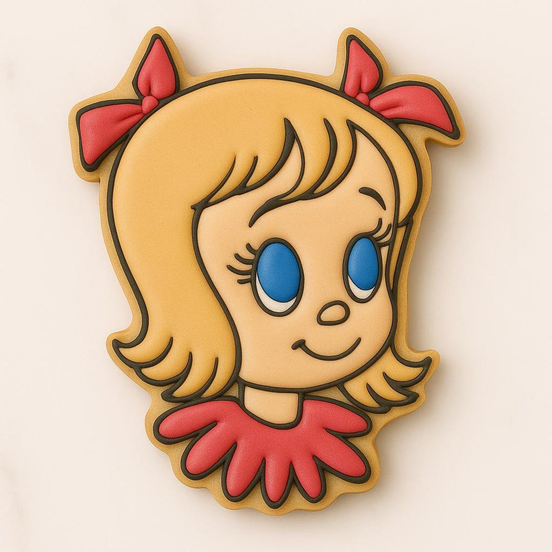 Cindy Lou Who Cookie Cutter | Whoville Christmas | Cute Holiday Cookie ...