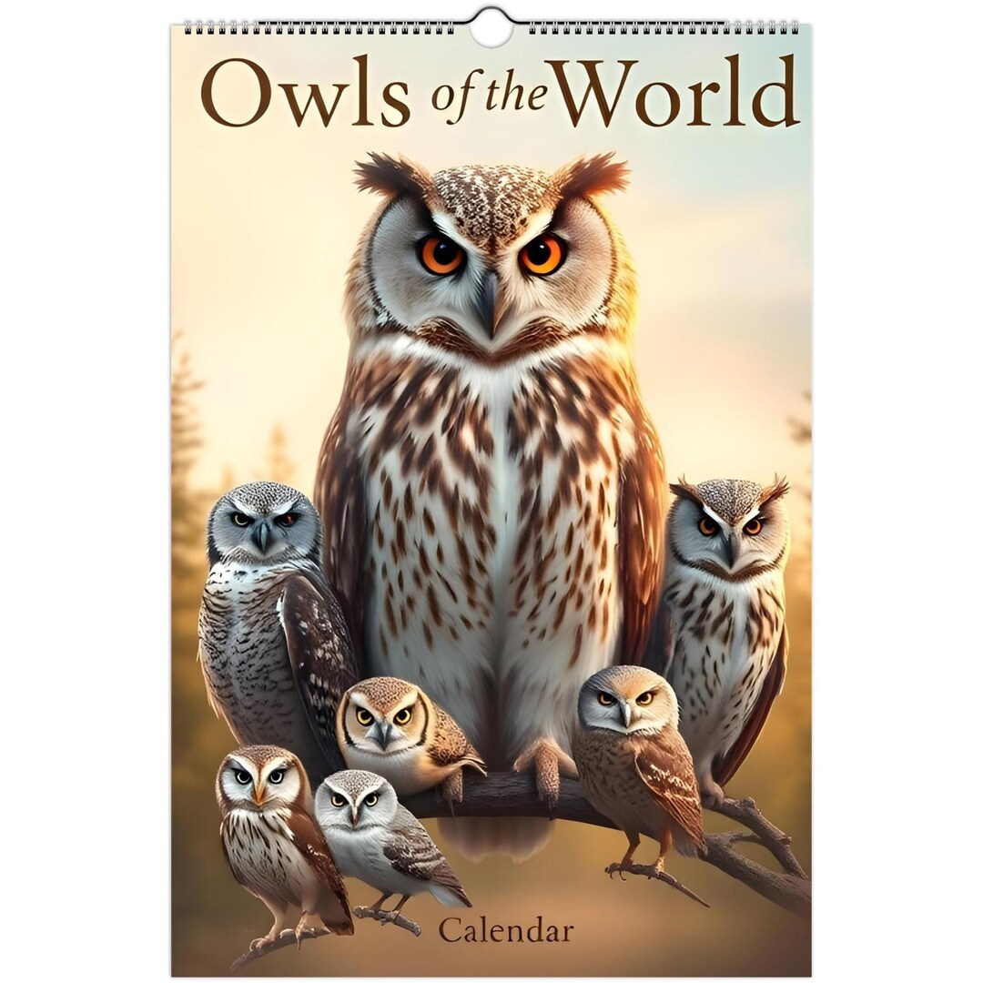 Owls of the World – 2026 Wall Calendar | Nature Lover Gift ...