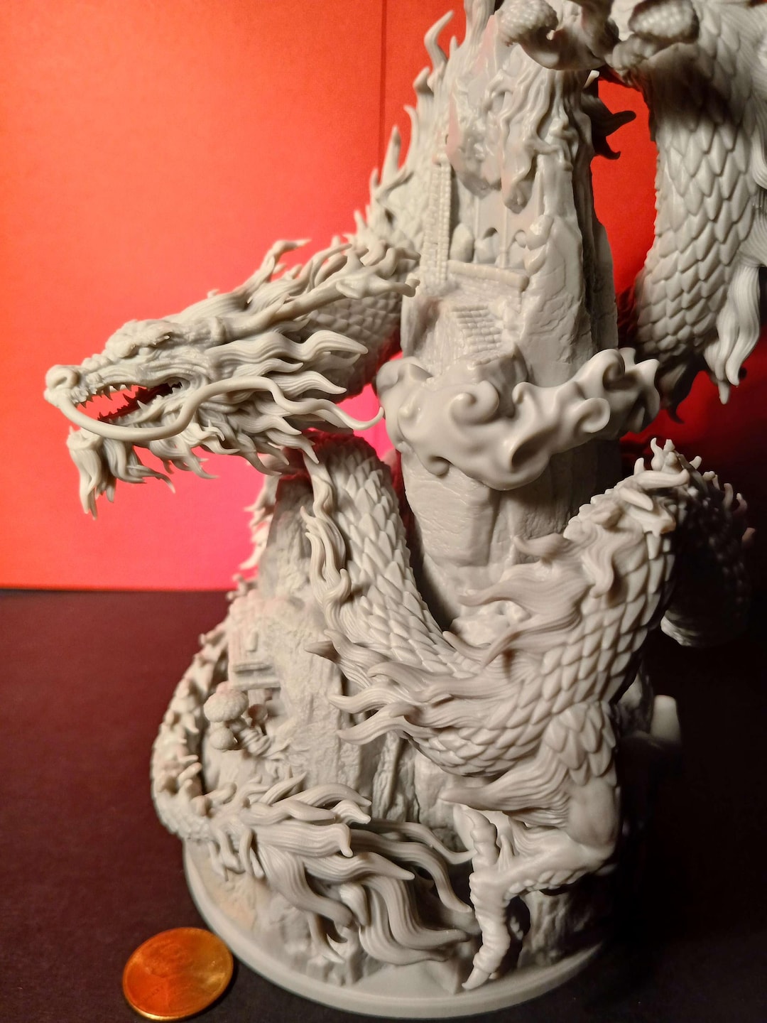 Chinese Lung Dragon Kit 5"x6" | Model for Painting | Artificers_mini ...