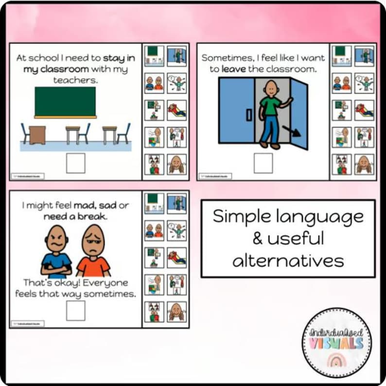 No ELOPING Social Story - Leaving the Classroom - Elopement Visuals ...