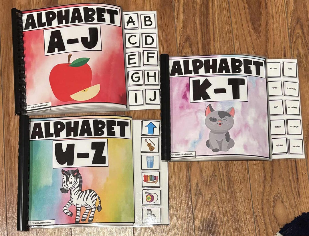 Alphabet Adapted Books: A-Z Velcro Learning for Toddlers & Special ...