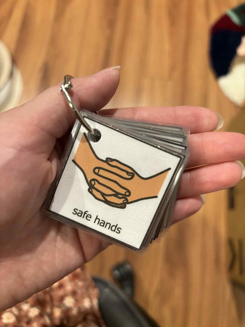 PECS Keyring Set: Boardmaker Communication Cards for Autism & Special ...