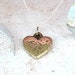 Bronze Beaten Heart Pendant - Anniversary & Birthday Gift - Etsy