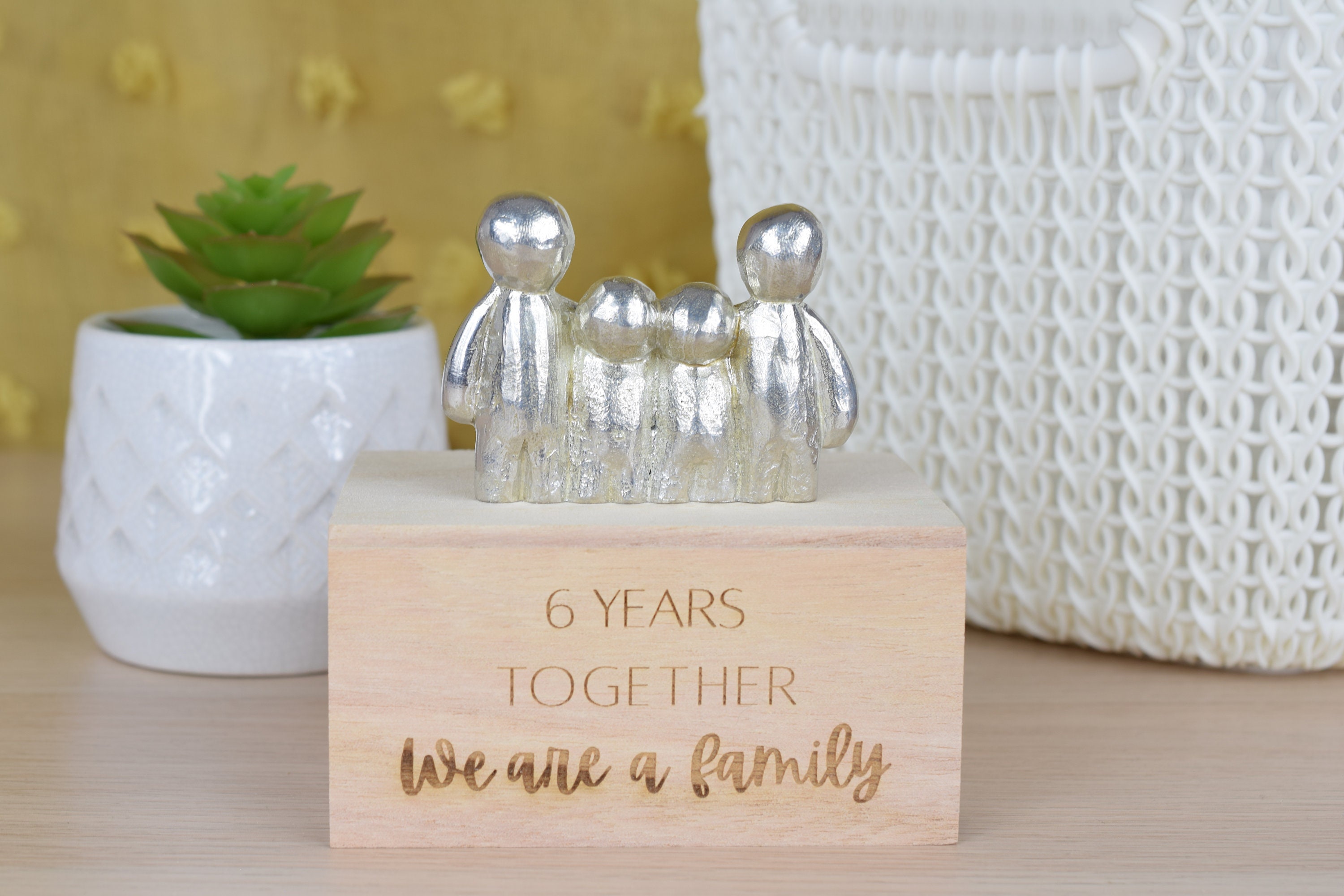 6th Anniversary Gift for Couples | '6 Years Together' Personalised Tin ...