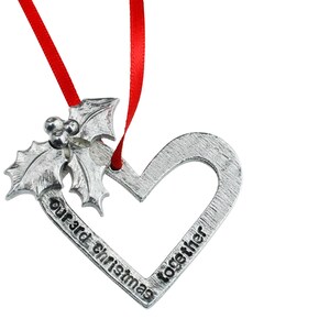 3rd Anniversary Christmas Tree Ornament - Reads Our 3rd Christmas ...