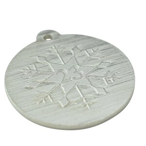 23rd Christmas Snowflake Metal Decoration - 23rd Anniversary Idea - Etsy