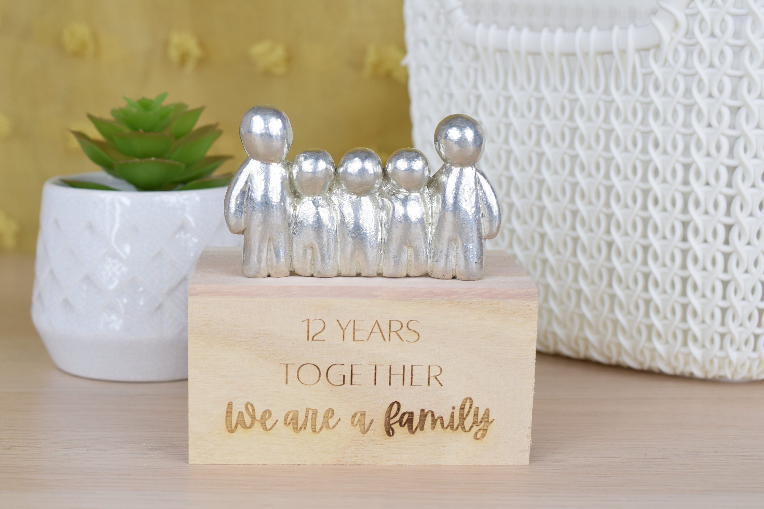 12 Years Together We Are A Family 12th Anniversary Gift | Etsy