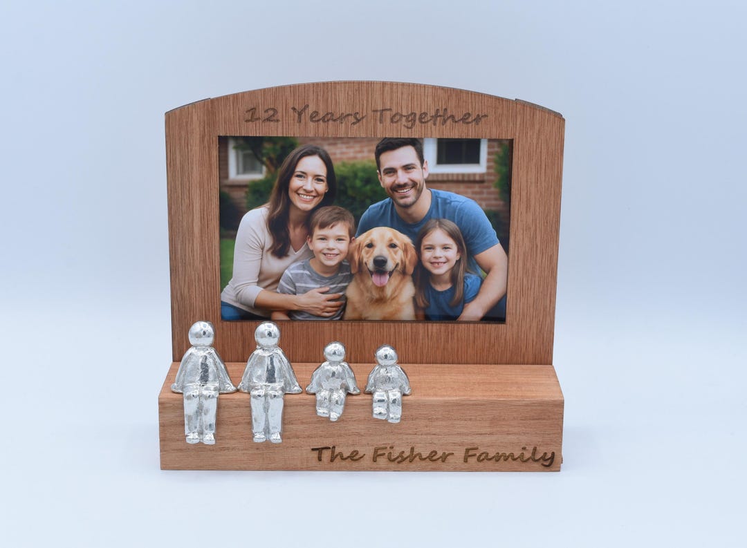 12 Years Together Frame, 6x4 Photo, Personalise & Your Own Family ...