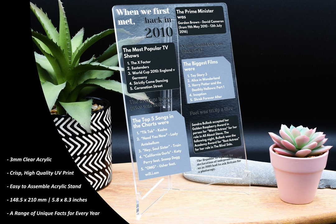 When We First Met Clear Acrylic Ornament – Celebrate Life in 2010 – the ...