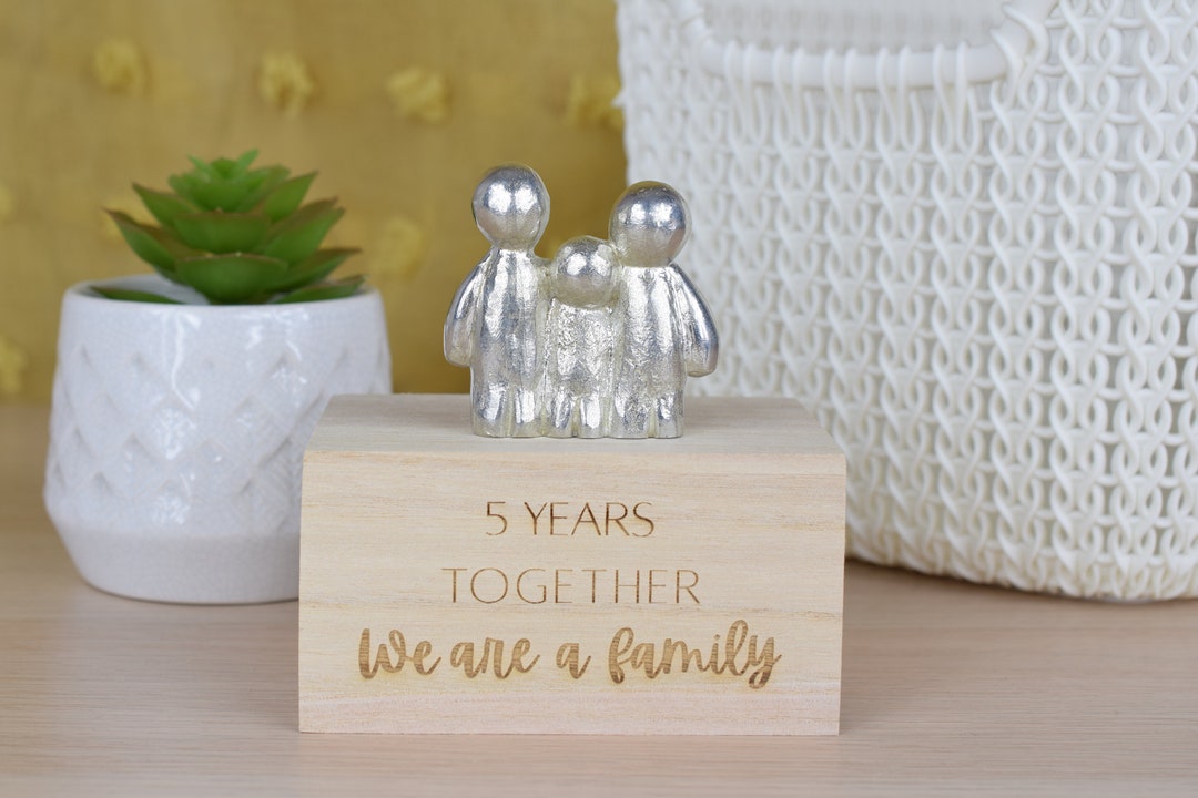 5 Years Together We Are A Family | 5th Anniversary Gift - Choose Your ...