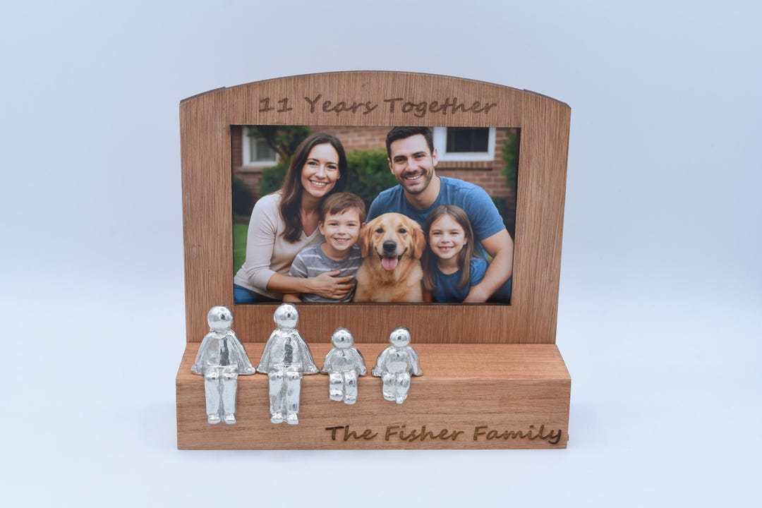 11th Anniversary Family Frame | 11 Years Together Personalised 6x4 ...