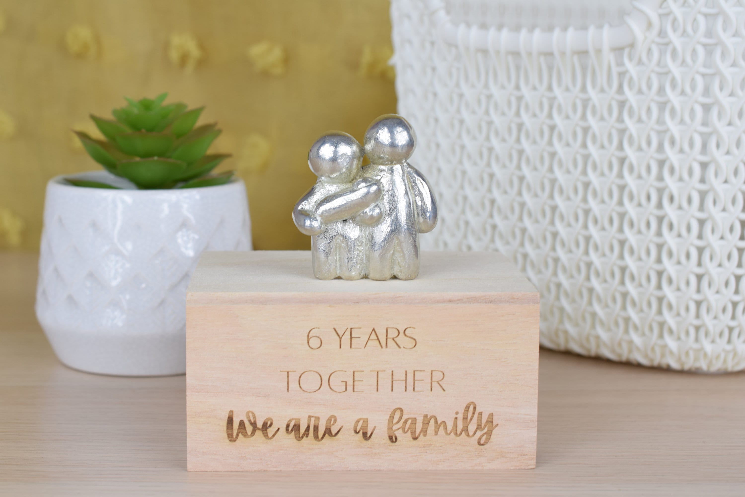 6th Anniversary Gift for Couples | '6 Years Together' Personalised Tin ...