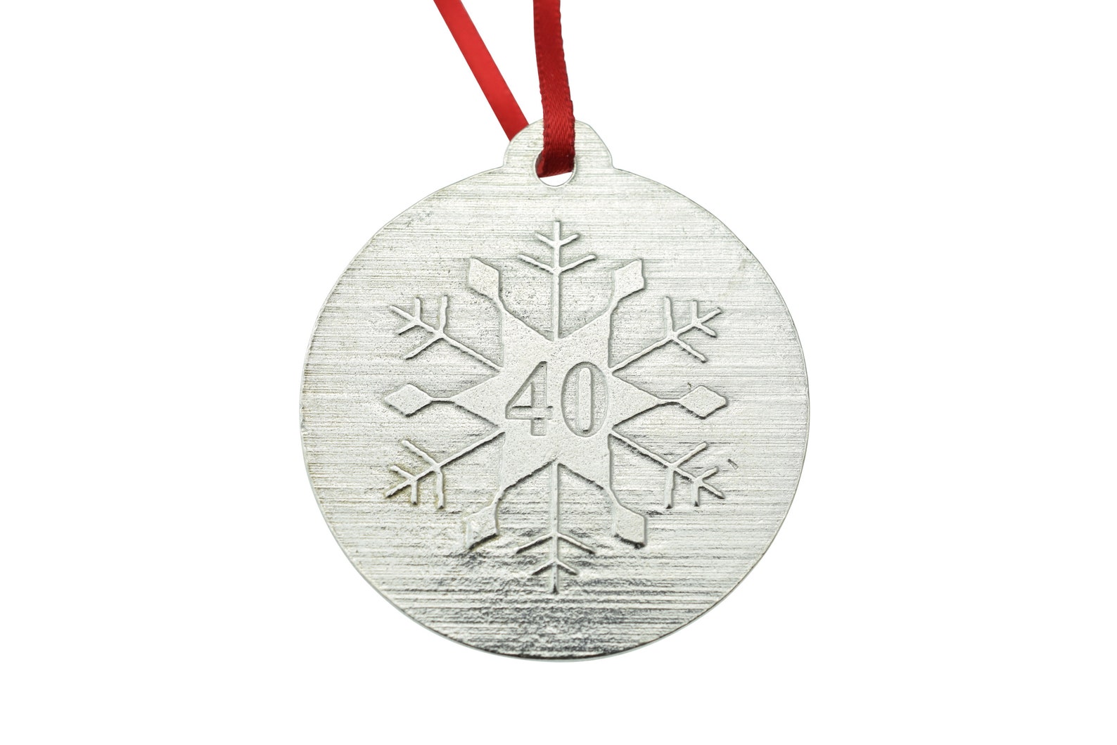 40th Christmas Snowflake Metal Decoration - 40th Anniversary Idea - Etsy