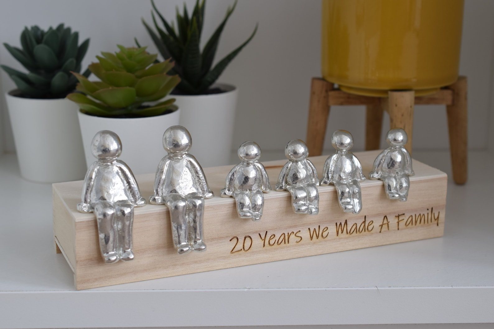 20 Years We Made a Family Sculpture Figurines 20th - Etsy